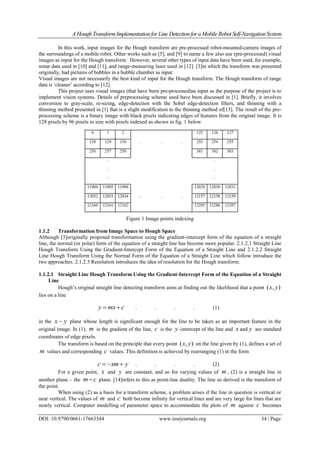 A Hough Transform Implementation for Line Detection for a Mobile Robot Self-Navigation System | PDF