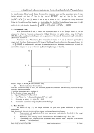 A Hough Transform Implementation for Line Detection for a Mobile Robot Self-Navigation System | PDF