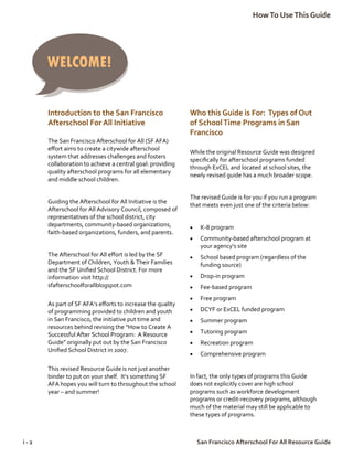 SF AFA Resource Guide - with Bookmarks | PDF