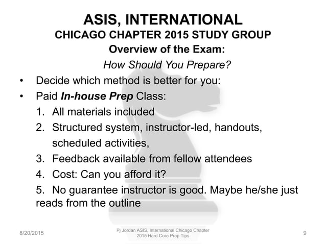 PJ's Hard Core Prep Tips | PPTX