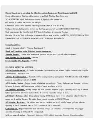 ammonia&utility operator | DOCX | Home Appliances | Home & Garden