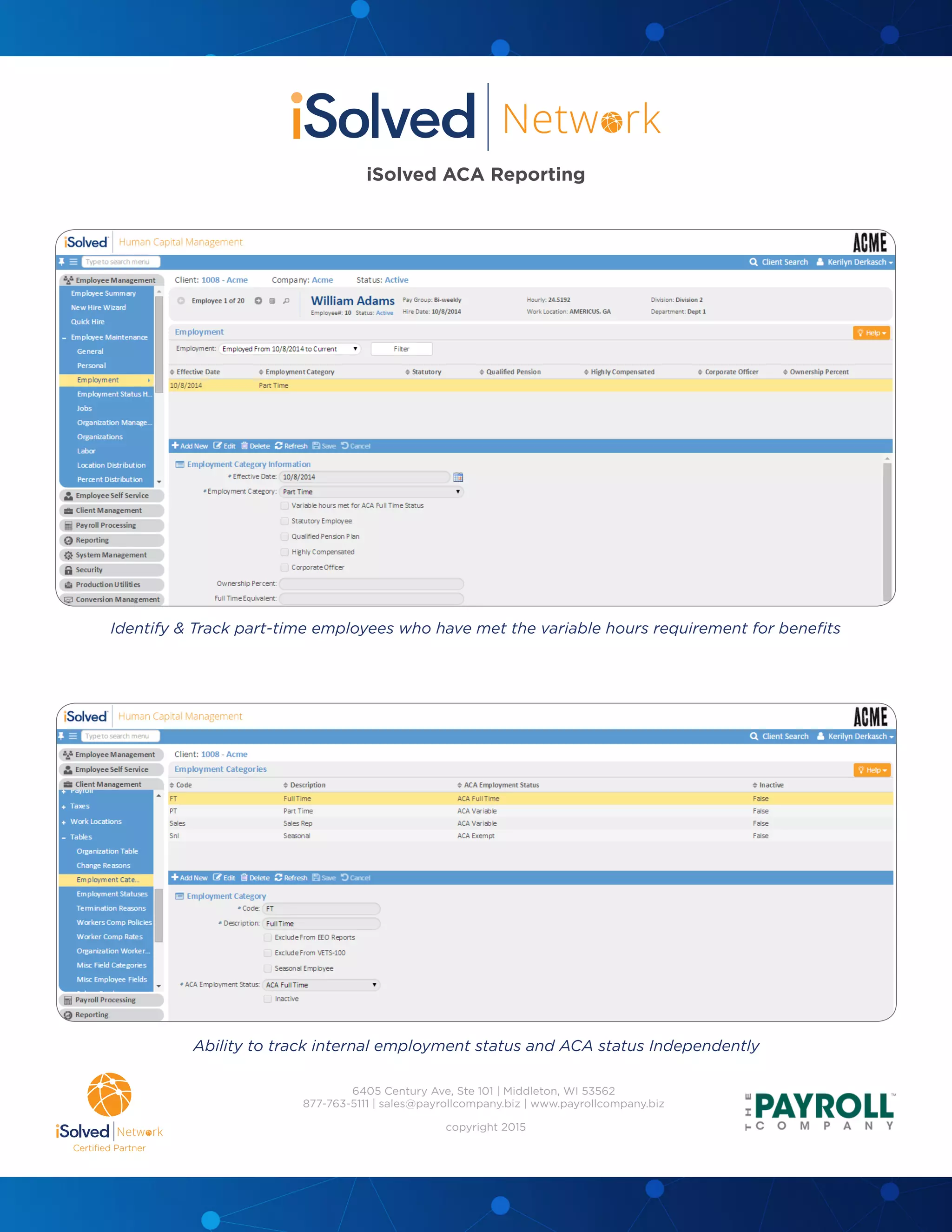 iSolved ACA Reporting | PDF | Business | Business and Finance