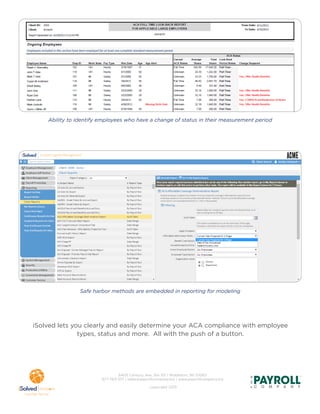 iSolved ACA Reporting | PDF