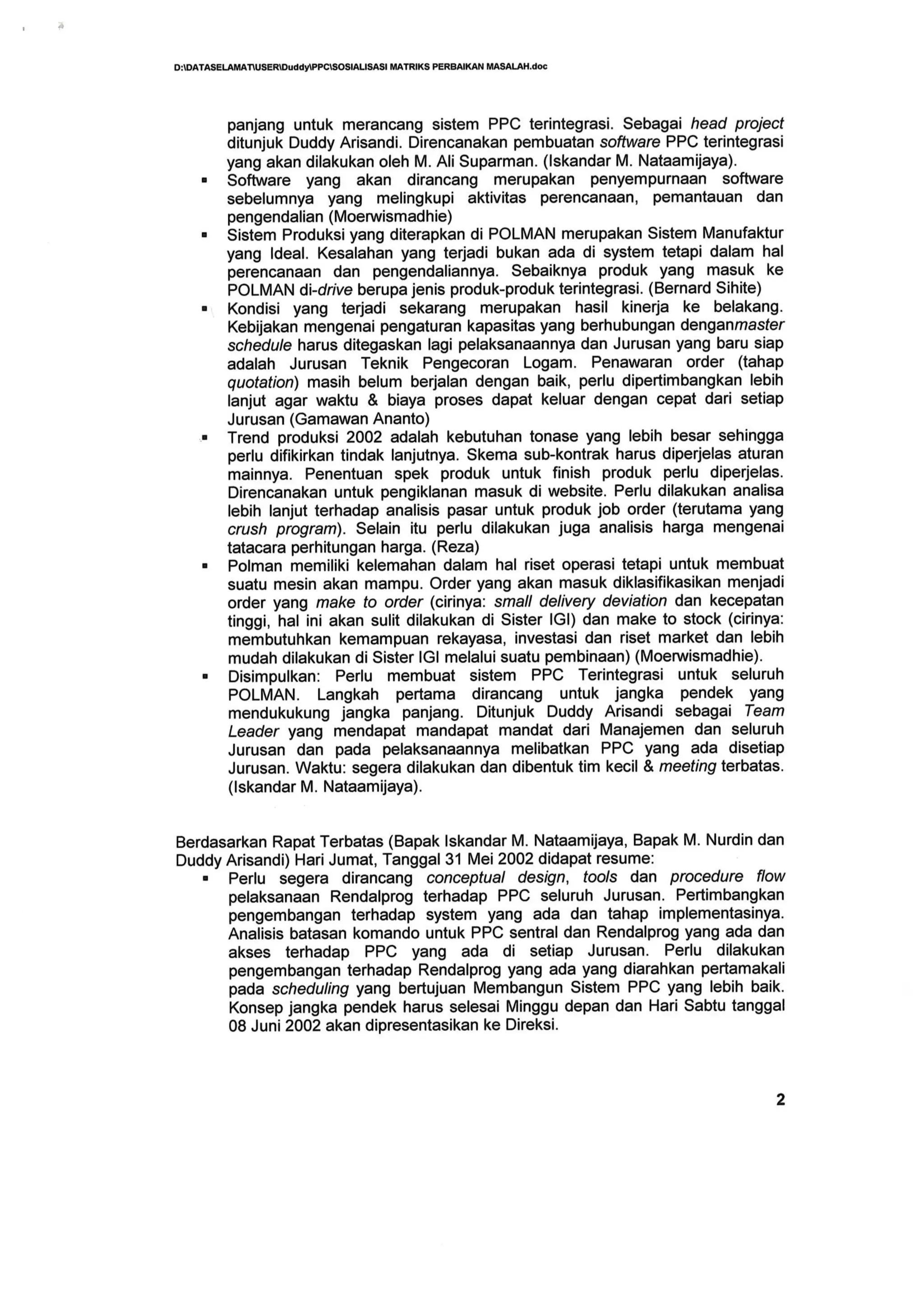 F[2/17]_Proyek Sistem PPC Terintegrasi_Latar belakang & Tahapan Proyek_Kord. Sistem Produksi-PPI ...