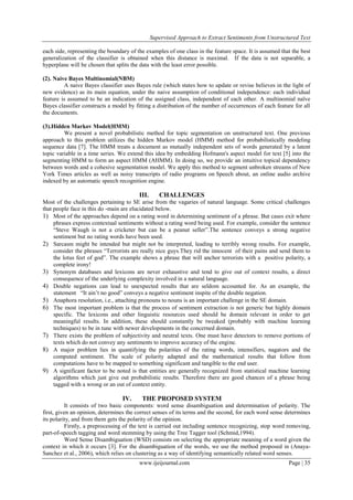 Supervised Approach to Extract Sentiments from Unstructured Text | PDF