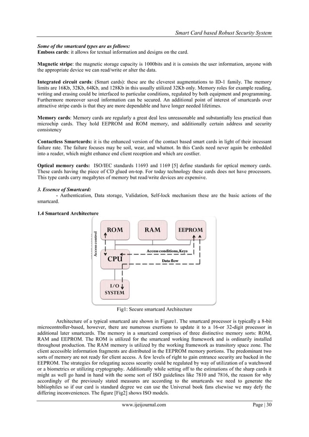 Smart Card based Robust Security System | PDF