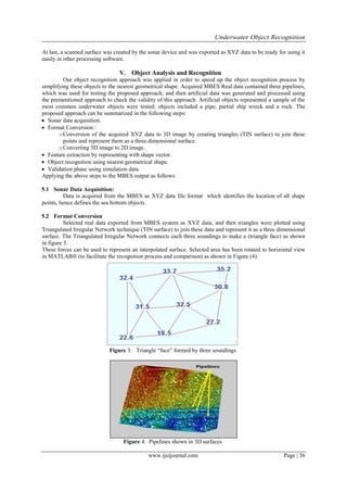 Underwater Object Recognition | PDF