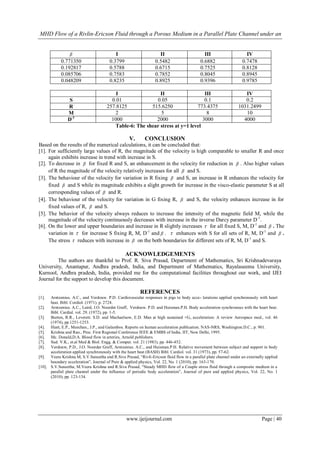 MHD Flow of a Rivlin - Ericksen Fluid through a Porous Medium in a Parallel Plate Channel under ...
