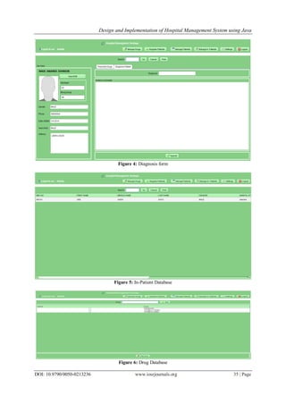 Design and Implementation of Hospital Management System Using Java | PDF