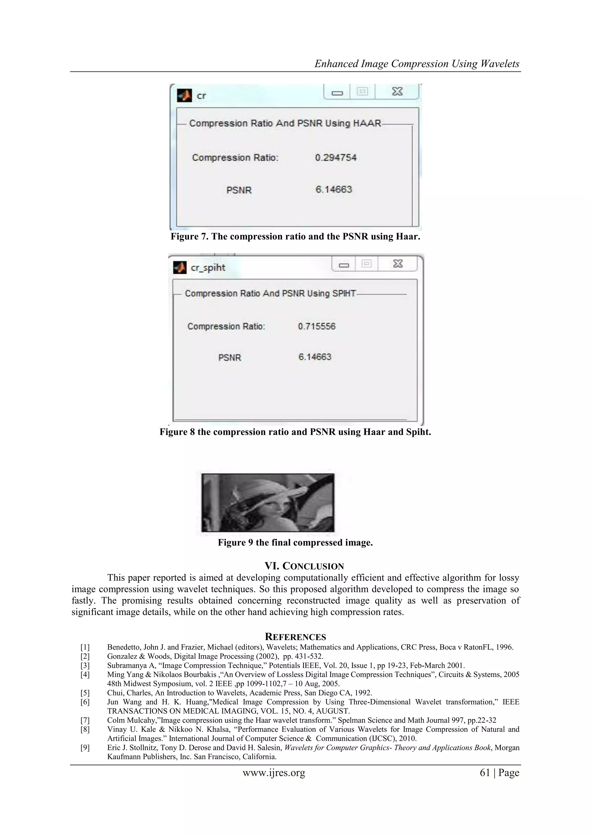 Enhanced Image Compression Using Wavelets | PDF