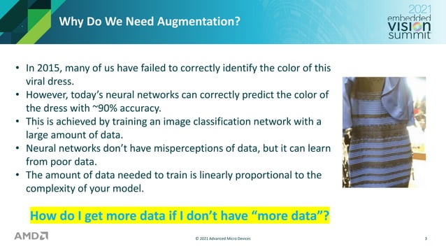 “An Introduction to Data Augmentation Techniques in ML Frameworks,” a Presentation from AMD | PDF