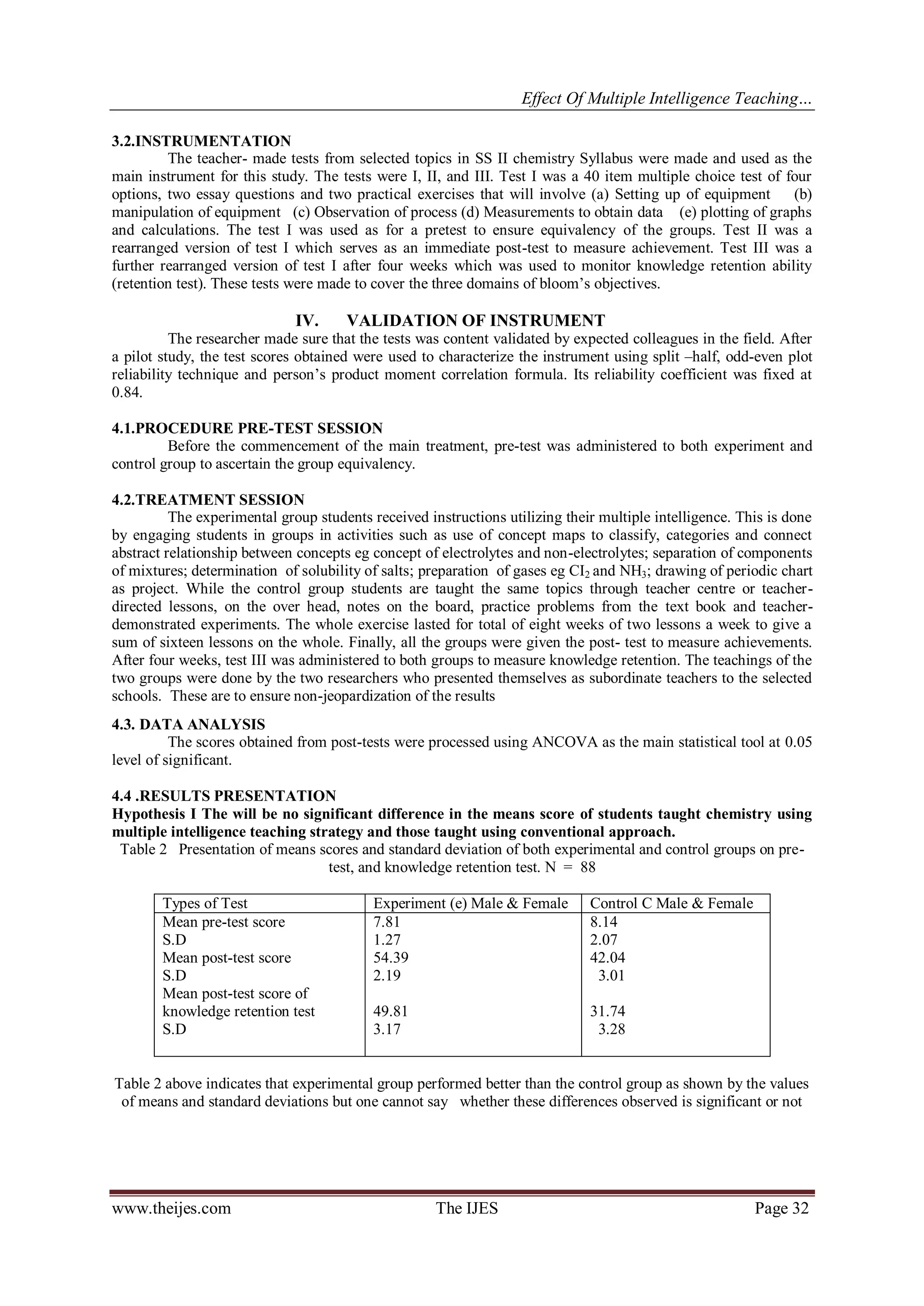 The International Journal of Engineering and Science (The IJES) | PDF