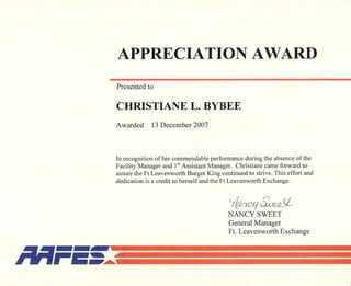 AAFES Award | PPT