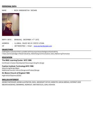 Reza resume 2014 | DOCX