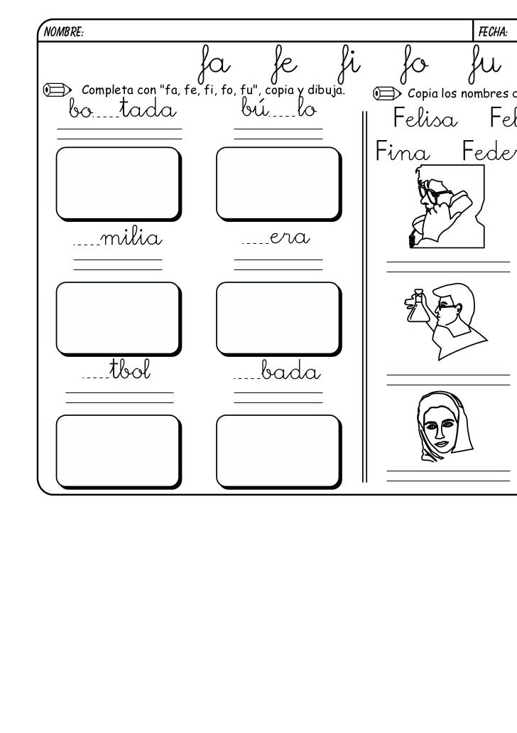 Palabras con fa fe fi fo fu - Imagui