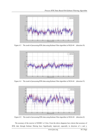 Process RTK Data Based On Kalman Filtering Algorithm | PDF