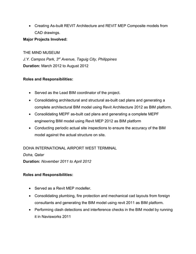 20150114 Hector Arguelles Resume | DOC | Civil Engineering Industry | Industries
