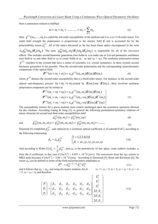 Wavelength Conversion of a Laser Beam Using a Continuous- Wave Optical Parametric Oscillator | PDF