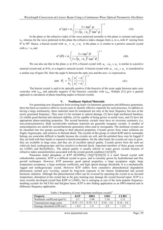Wavelength Conversion of a Laser Beam Using a Continuous- Wave Optical Parametric Oscillator | PDF