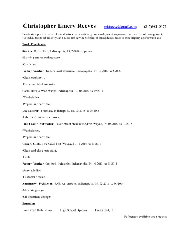 Christopher Resume | PDF