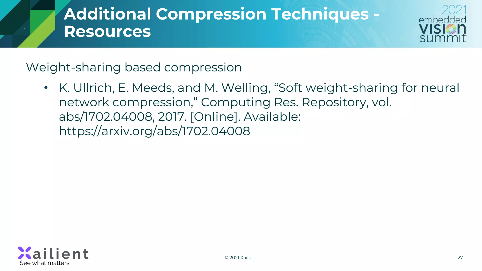 “Introduction to DNN Model Compression Techniques,” a Presentation from ...