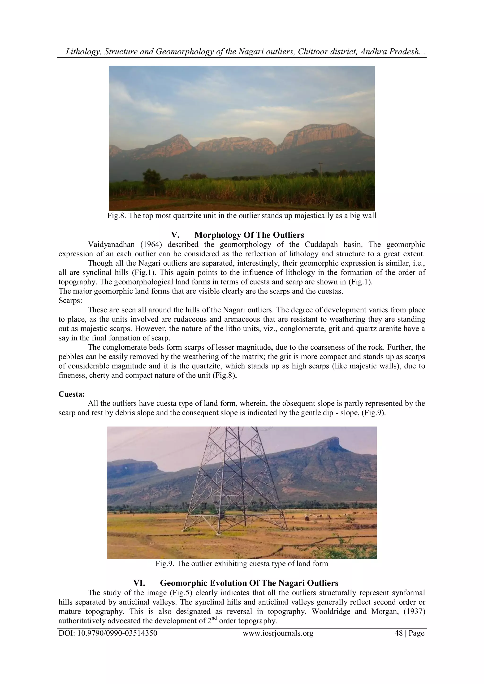 Lithology, Structure and Geomorphology of the Nagari outliers, Chittoor ...