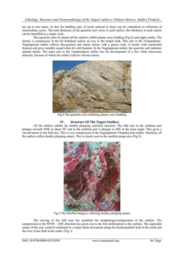 Lithology, Structure and Geomorphology of the Nagari outliers, Chittoor ...