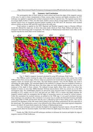 Edge Detectionand Depth Estimation from Magnetic DataofWadi Araba,Eastern Desert- Egypt. | PDF ...