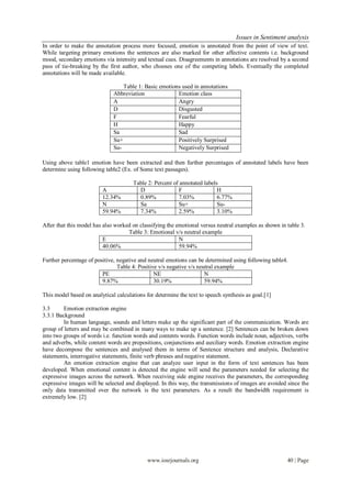 Issues in Sentiment analysis | PDF