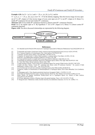 Totally R*-Continuous and Totally R*-Irresolute Functions | PDF