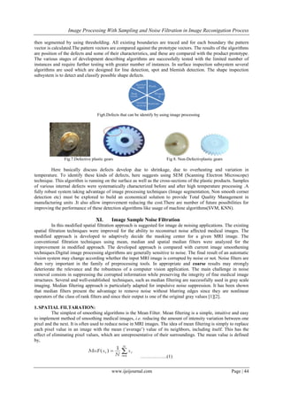Image Processing With Sampling and Noise Filtration in Image Reconigation Process | PDF