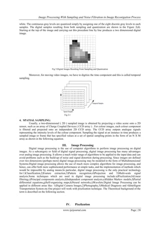 Image Processing With Sampling and Noise Filtration in Image Reconigation Process | PDF
