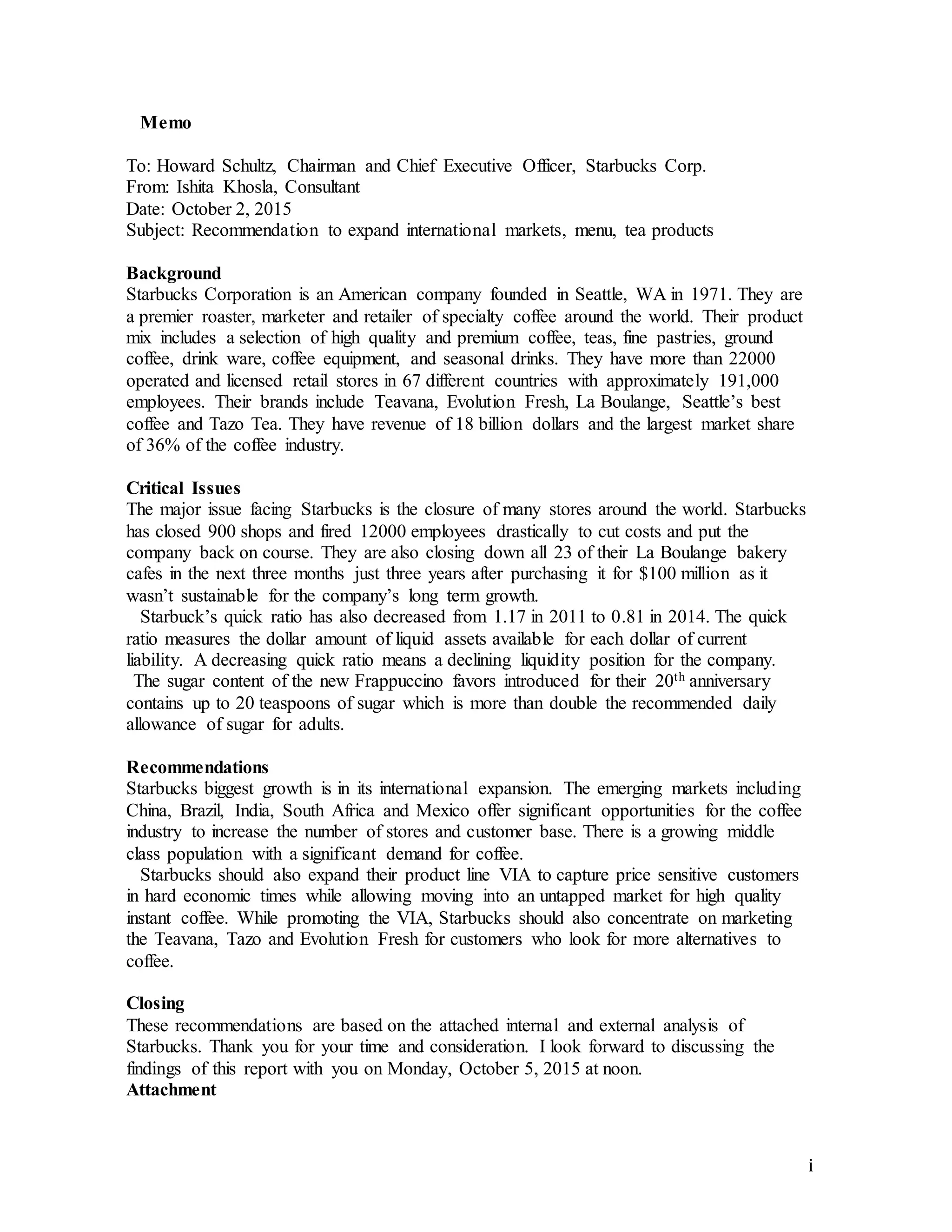 Starbucks Policy | DOCX