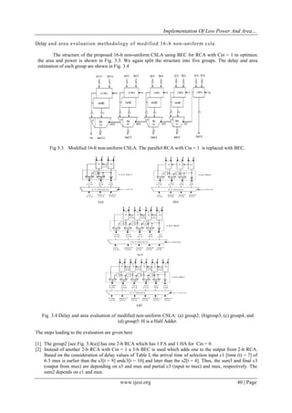 Implementation of Low Power and Area Efficient Carry Select Adder | PDF