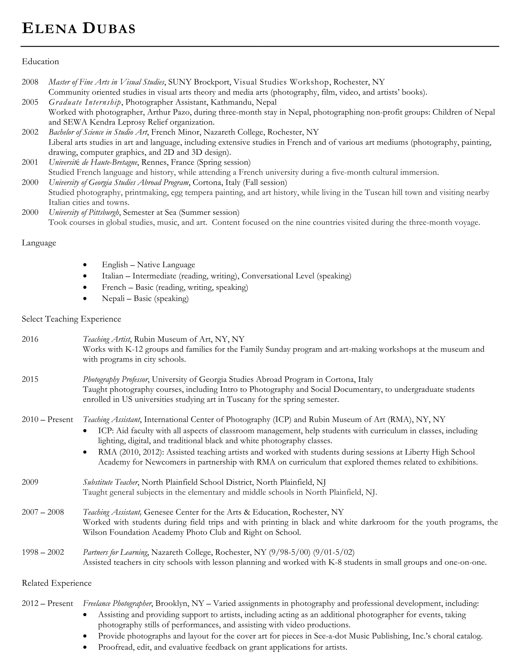 EDubas_Resume_linkedin | PDF