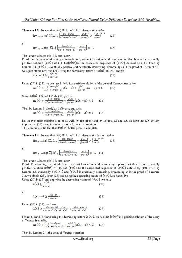 Oscillation Criteria for First Order Nonlinear Neutral Delay Difference Equations with Variable ...