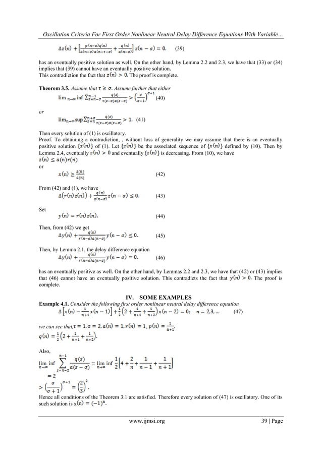 Oscillation Criteria for First Order Nonlinear Neutral Delay Difference Equations with Variable ...
