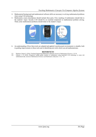 Teaching Mathematics Concepts via Computer Algebra Systems | PDF