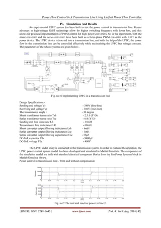 Power Flow Control In A Transmission Line Using Unified Power Flow ...