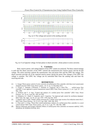 Power Flow Control In A Transmission Line Using Unified Power Flow Controller | PDF
