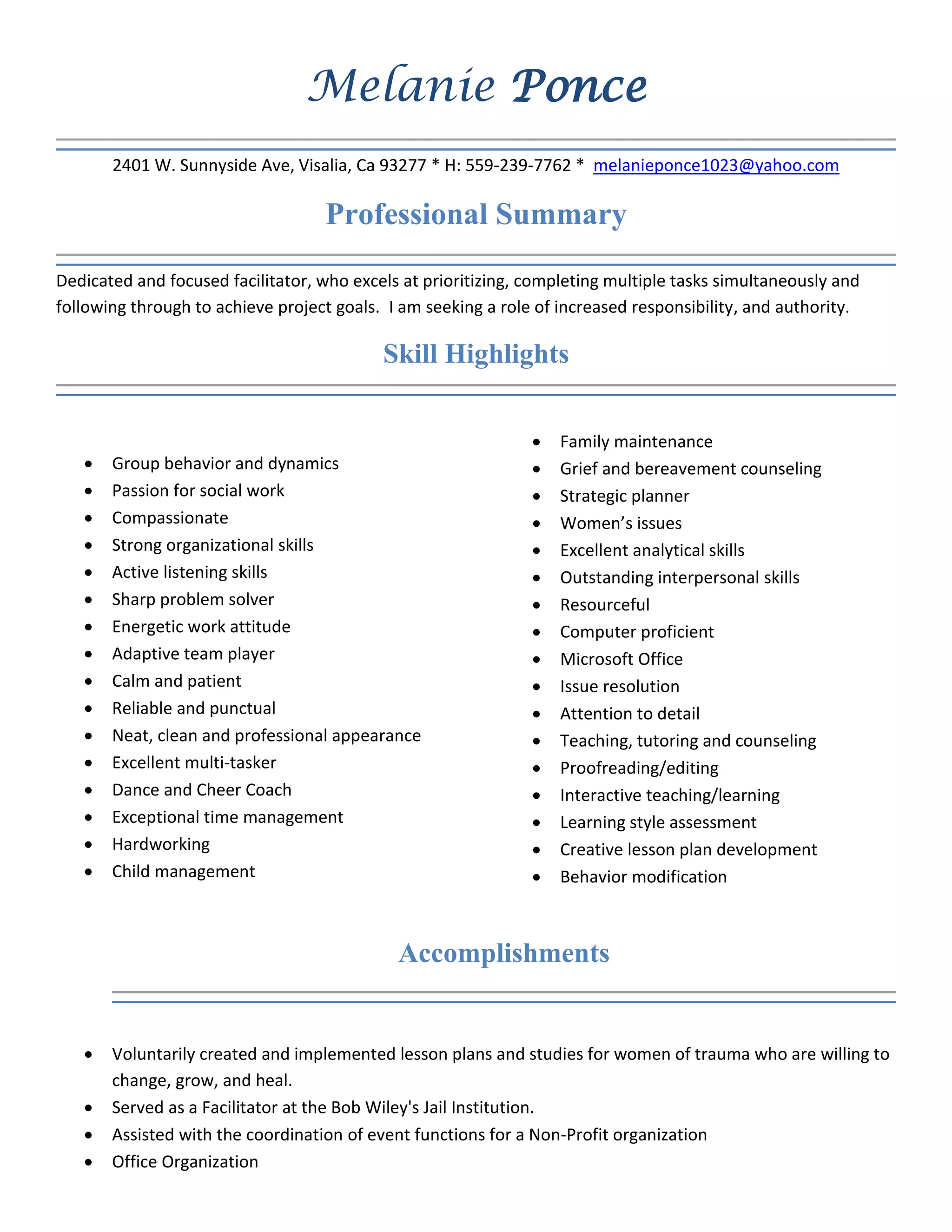 Revised Resume 2016 | PDF