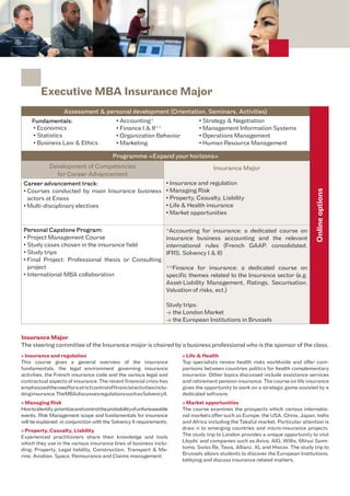 plaquette_mba_majeure_assurance_2016 | PDF | Insurance | Personal Finance