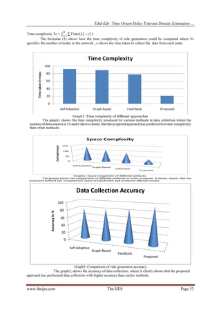 Tdtd-Edr: Time Orient Delay Tolerant Density Estimation Technique Based Data Collection In ...