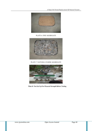 A Study on Partial Replacement of Natural Granite Aggregate with ...