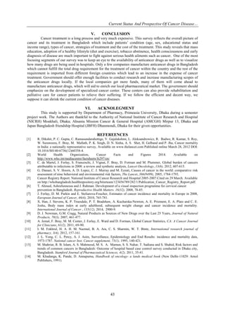 Current Status and Prospective Of Cancer Disease in Bangladesh: A Cross ...