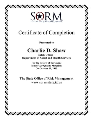 cert Sorm | PDF