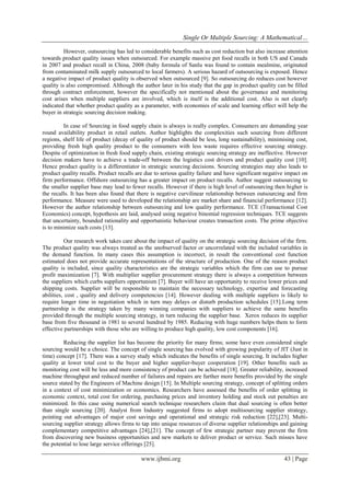 Single Or Multiple Sourcing: A Mathematical Approach To Decision Making ...