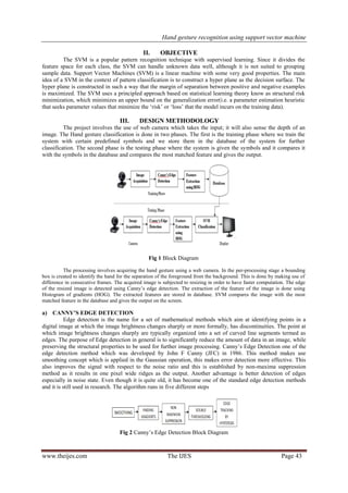 Hand gesture recognition using support vector machine | PDF