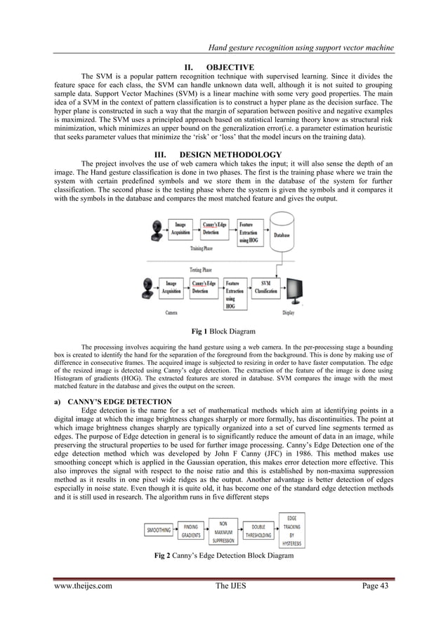 Hand gesture recognition using support vector machine | PDF | Computing | Technology & Computing