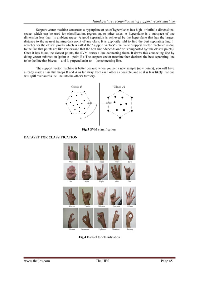 Hand gesture recognition using support vector machine | PDF | Computing | Technology & Computing